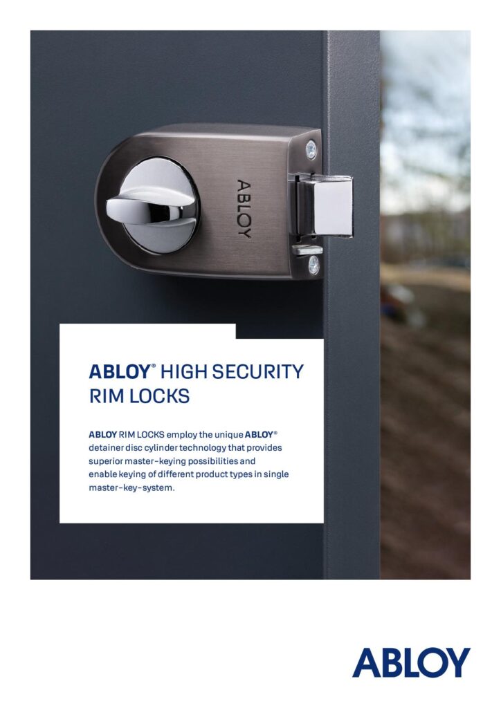 ABLOY Rim Lock general brochures - Security Marketing